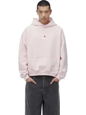 Alexander Wang Crystal Hotfix Hoodie - Light Pink