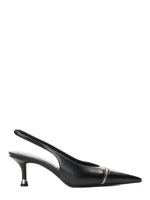 Alexander Wang Slasher 65mm Zip Slingback Pumps - Black