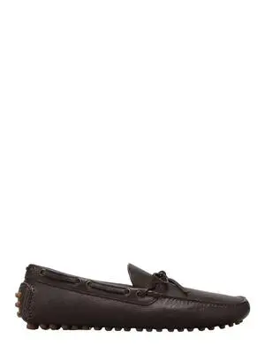 Brunello Cucinelli Driver Leather Loafers - Black