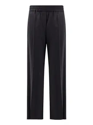 Brunello Cucinelli Elasticated Trousers - Black