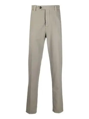 Brunello Cucinelli Brunello Cucinelli Mid-Rise Straight Leg Trousers Gray