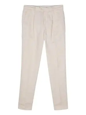 Brunello Cucinelli Pleated Tailored Trousers - White