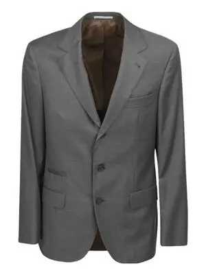 Brunello Cucinelli Single-breasted Blazer - Black