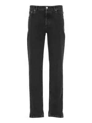 Brunello Cucinelli Brunello Cucinelli Straight-Leg Cotton Jeans Black
