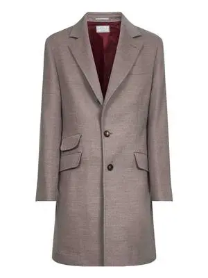 Brunello Cucinelli Single-breasted Coat - Gray