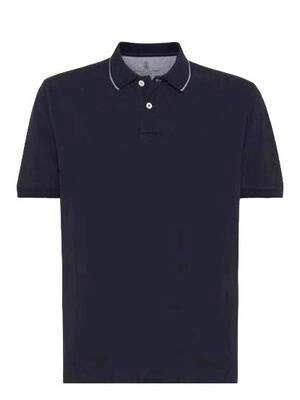 BRUNELLO CUCINELLI Brunello Cucinelli Short-Sleeved Straight Hem Polo Shirt