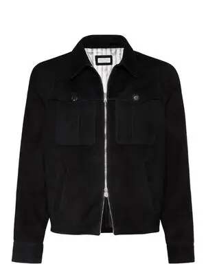 BRUNELLO CUCINELLI Brunello Cucinelli Zip-Up Shirt Jacket With Buttoned Pockets