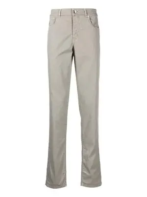 Brunello Cucinelli Straight-leg Cotton Jeans - Gray