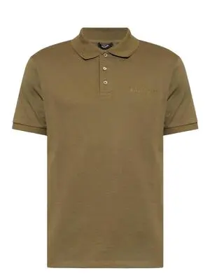 Balmain Logo Detailed Short Sleeved Polo Shirt - Green