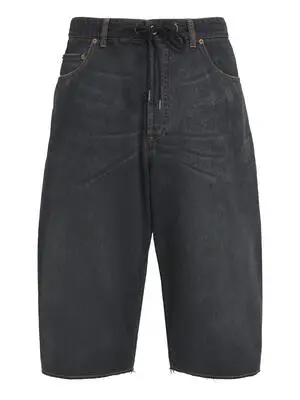 MAISON MARGIELA Denim Drawstring Shorts - Navy