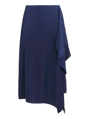 Theory Crushed Satin Sarong Skirt - Navy
