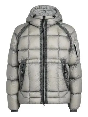 C.P. COMPANY D.d. Shell Hooded Down Puffer Jacket - Grey