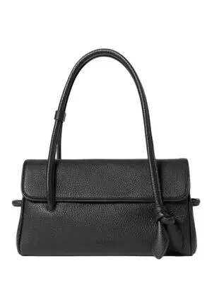Jacquemus Leather Top Handle Bag - Black