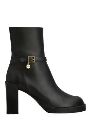 TOD'S Tod's Heeled Leather Ankle Boots With Buckle Detail