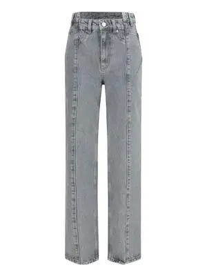 GANNI Belt-loop Straight Leg Jeans - Grey