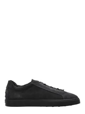 TOD'S Tod's Suede Lace-Up Sneakers Black