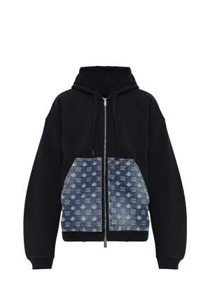 DSQUARED2 Dsquared2 Monogrammed Zipped Hoodie