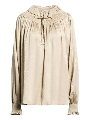 BURBERRY Burberry Satin Blouse With Bow Detail