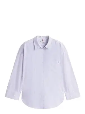 Tommy Hilfiger Poplin Long Sleeve Shirt - White