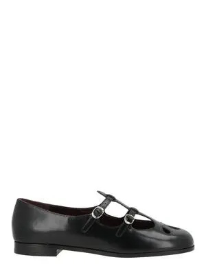 Tory Burch Ballet Flats With Buckled Straps - Black