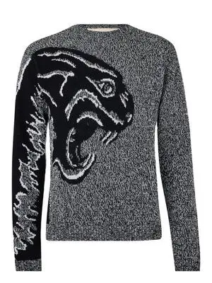 Valentino Garavani Crewneck Knit Sweater - Grey
