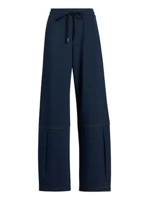 Max Mara French Terry Drawstring Trousers - Blue