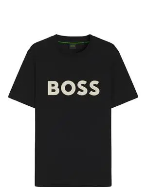 Hugo Boss Short-sleeved T-shirt With Logo - Black