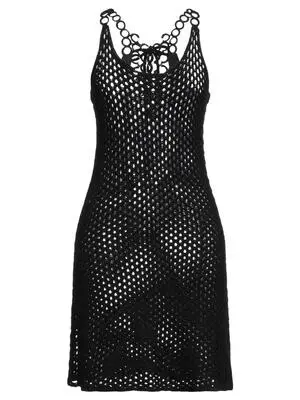 Chloé Sleeveless Crochet Dress - Black