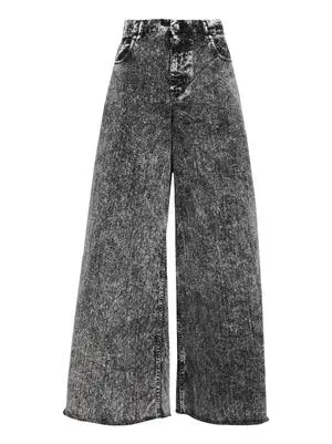 Marni Two-tone Straight-leg Jeans - Grey