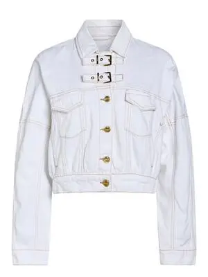 GANNI GANNI Denim Trucker Jacket With Appliqués