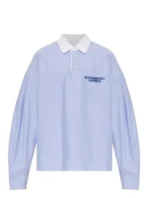 Dsquared2 Long-sleeve Polo Shirt - Blue
