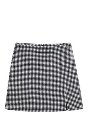 Barbour Houndstooth Wool-blend Mini Skirt - Black