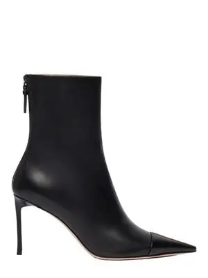 TOM FORD Thea Leather Ankle Boots - Black