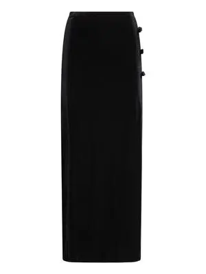 GANNI GANNI Velvet Pencil Skirt