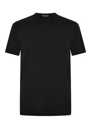 TOM FORD Crewneck Shortsleeve Tee - Black