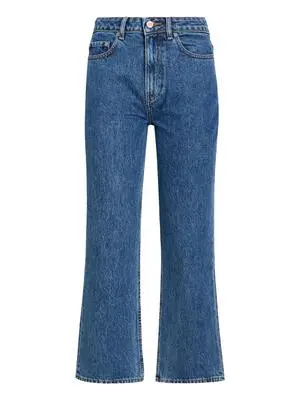 GANNI Mid-rise Straight-leg Jeans - Blue