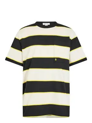 Alexander McQueen Colourblock Widestripe Crewneck T-shirt - No