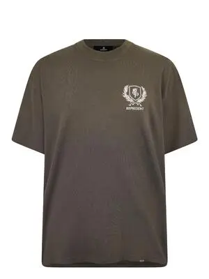 REPRESENT Olivegreen Crewneck Shortsleeve Tee - Black