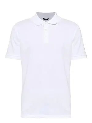 Balmain Logo Detailed Short Sleeved Polo Shirt - White