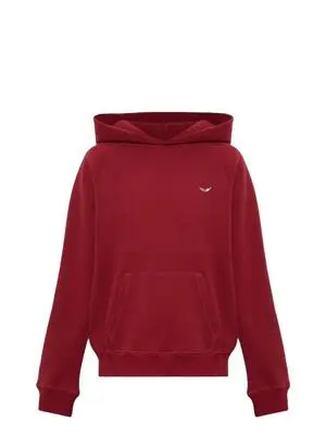 Zadig&Voltaire Embellished Lips Hoodie - Red