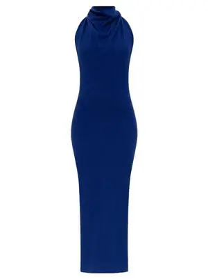 Givenchy Sleeveless High Neck Dress - Blue