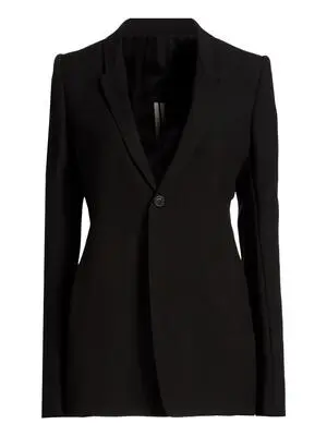 Rick Owens Single-breasted Wool Blazer - Black