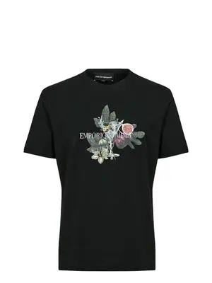 Emporio Armani Crewneck Short Sleeve Tee - Black