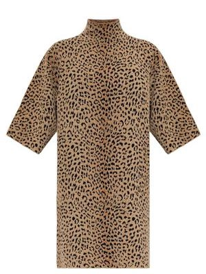 Givenchy Leopard Jacquard Mini Dress - Beige