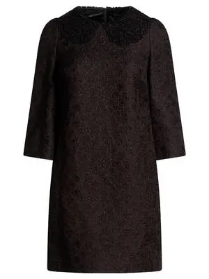 Dolce & Gabbana Floral-print Jacquard Dress - Black
