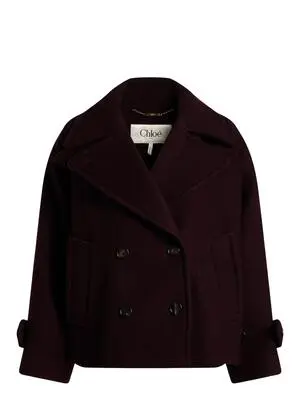 CHLOÉ Chloé Double-Breasted Felt Coat