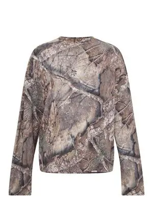 REPRESENT Camouflage Longsleeve Top - Gray