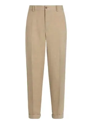 Dolce & Gabbana Cupro-linen Trousers - Beige