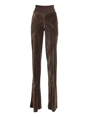 RICK OWENS Rick Owens Velvet Wide-Leg Pants