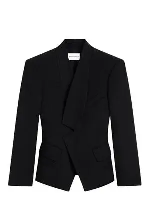 Givenchy Tailored Cropped Blazer - Black